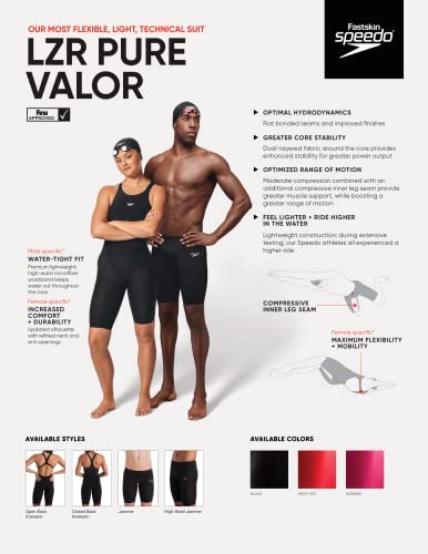 Speedo 8772500300126 Fastskin LZR Pr Valor Hg SPEEDO Black 26