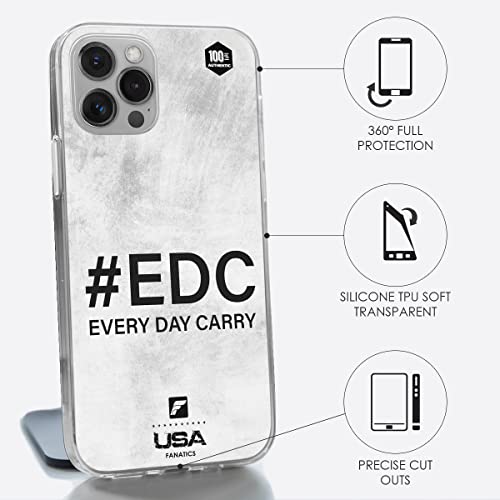 Phone Case #EDC Every Day Carry USA Patriot Design Silicone Transparent - Compatible iPhone and Samsung (Samsung Galaxy A52 5G)