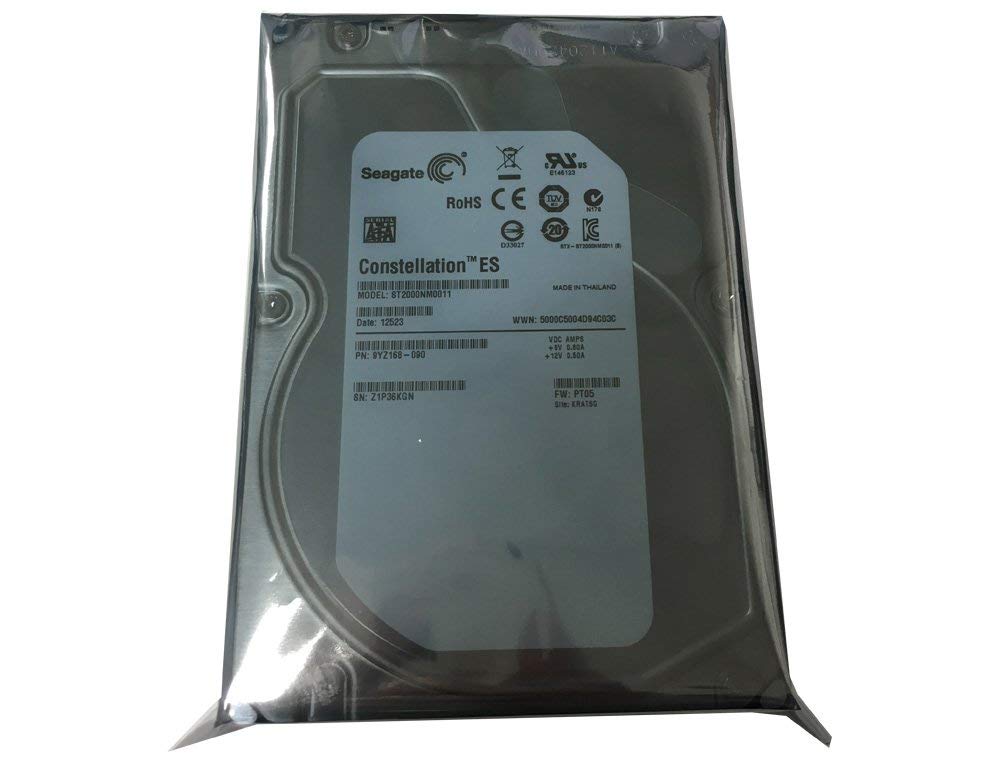 Seagate Constellation ES ST2000NM0011 2TB 7200 RPM 64MB Cache SATA 6.0Gb/s 3.5in Enterprise Hard Drive - w/3 Year Warranty (Cut Label) (Renewed)