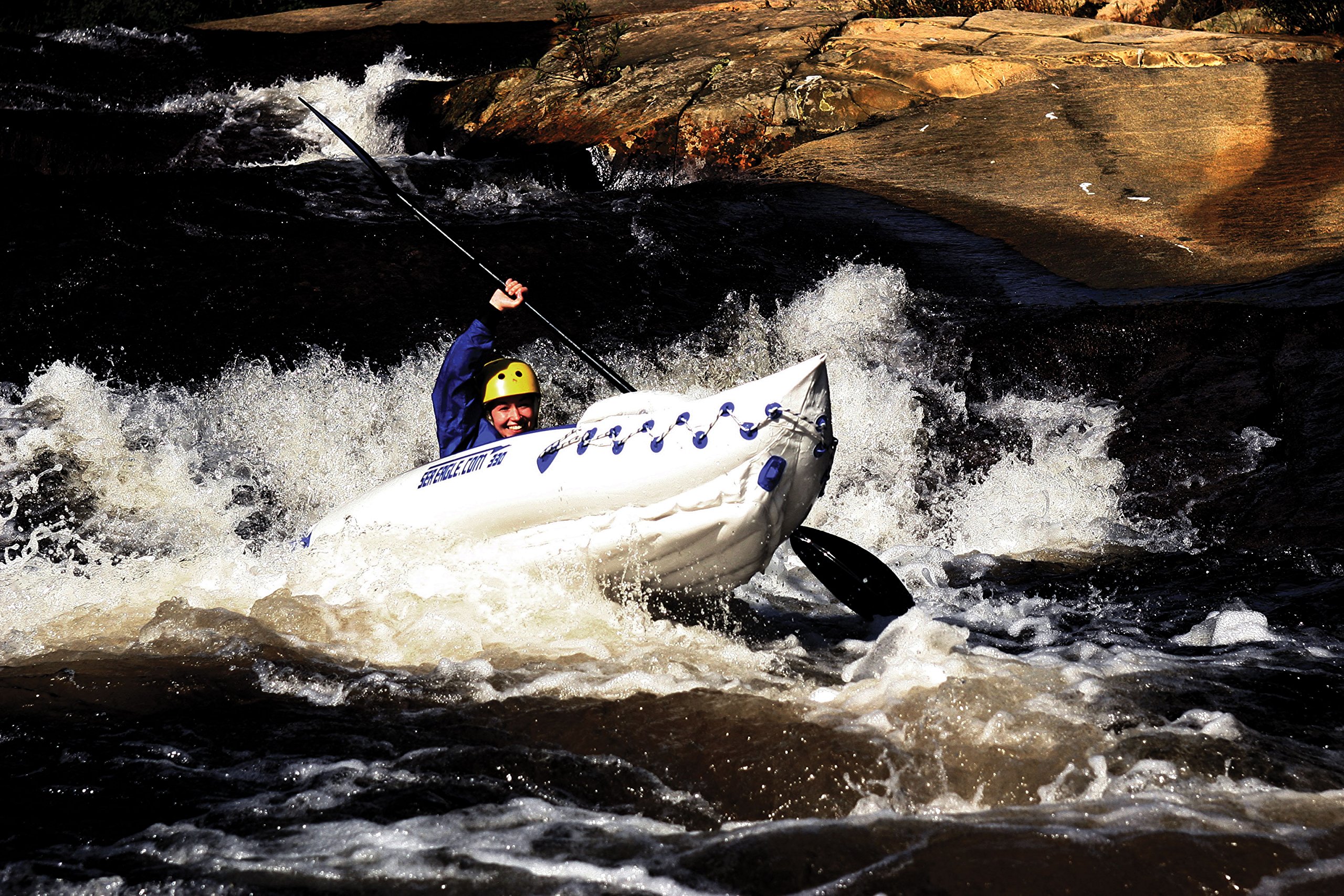 Sea Eagle SE330 Inflatable Sports Kayak Pro Solo Package