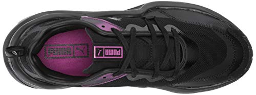Puma Women's Rise Sneaker, Rainbow Dash Black, 11