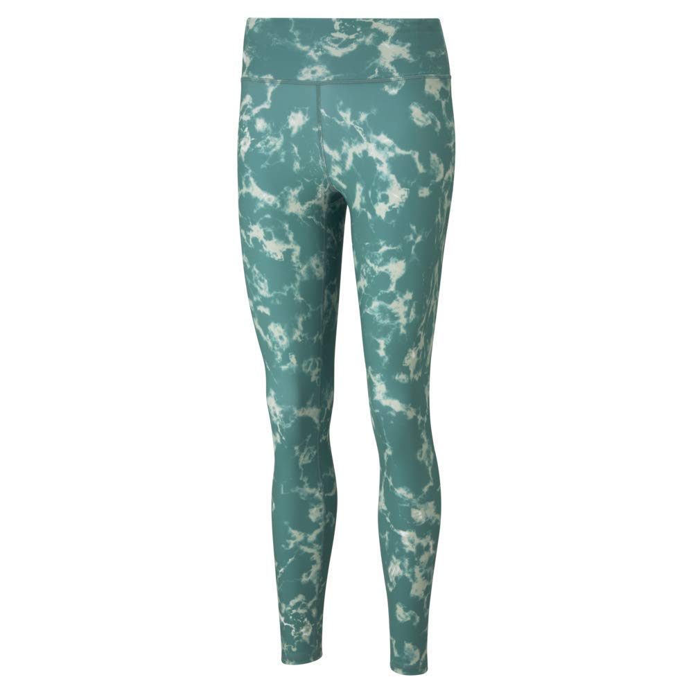 PUMA Women's Standard Print Legging, Blue Spruce, Medium
