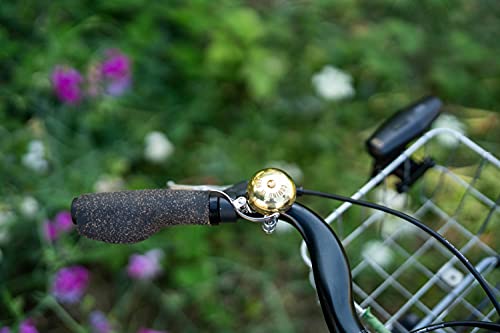 Portland Design Works | King of Ding II Brass Bell, Coming in Hot Edition, Gold, 22.2-25.4mm Handlebars