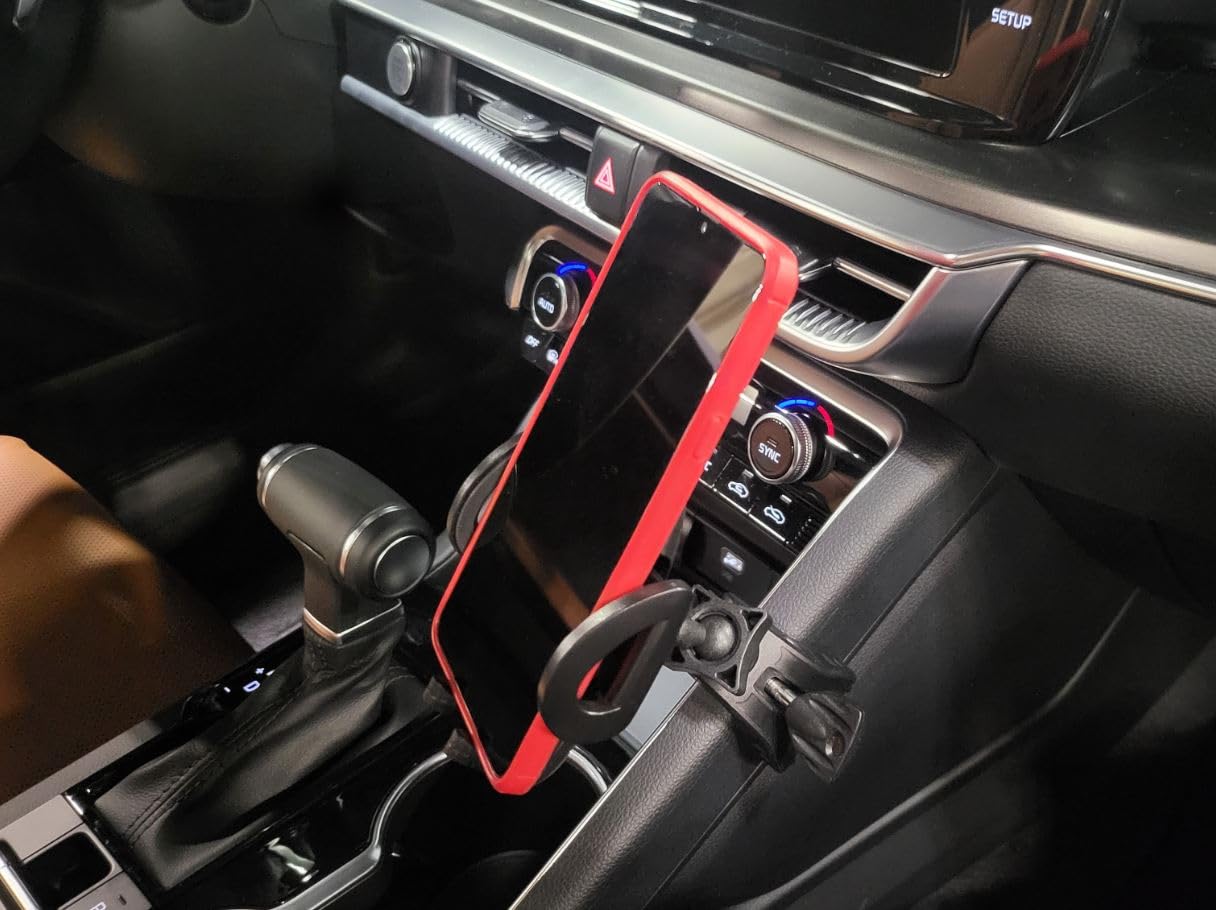 Phone Mount holder compatible with Hyundai Elantra (2021 2022 2023) dashboard | Compatible with Magnetic, magsafe, clamp on, cradle and wireless charger