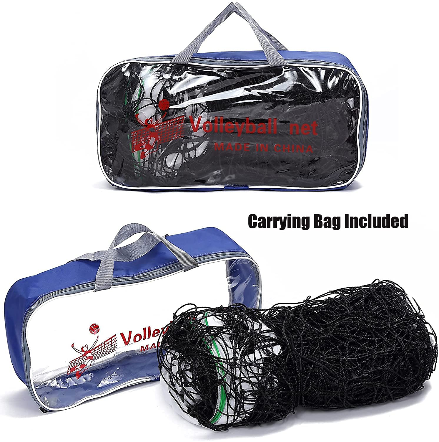 SplendoRoute Professional Volleyball Net 32x3FT Portable Volleyball Net for Backyard Pool Schoolyard Beach