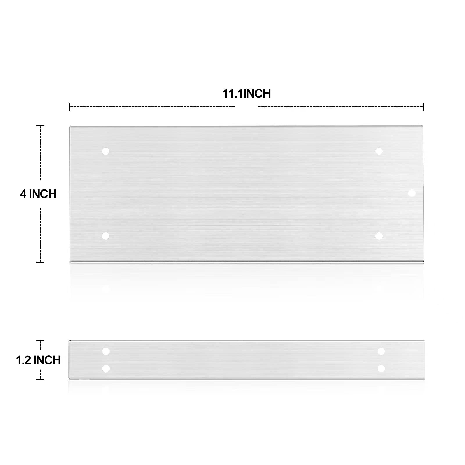 YEEPON mason jar racks, mason jar holders,mason jar holders for hanging,Stainless Steel Holder with 3 Mounting Options for Kitchen, Shelves and Cabinets,Wide Mouth(2Pack