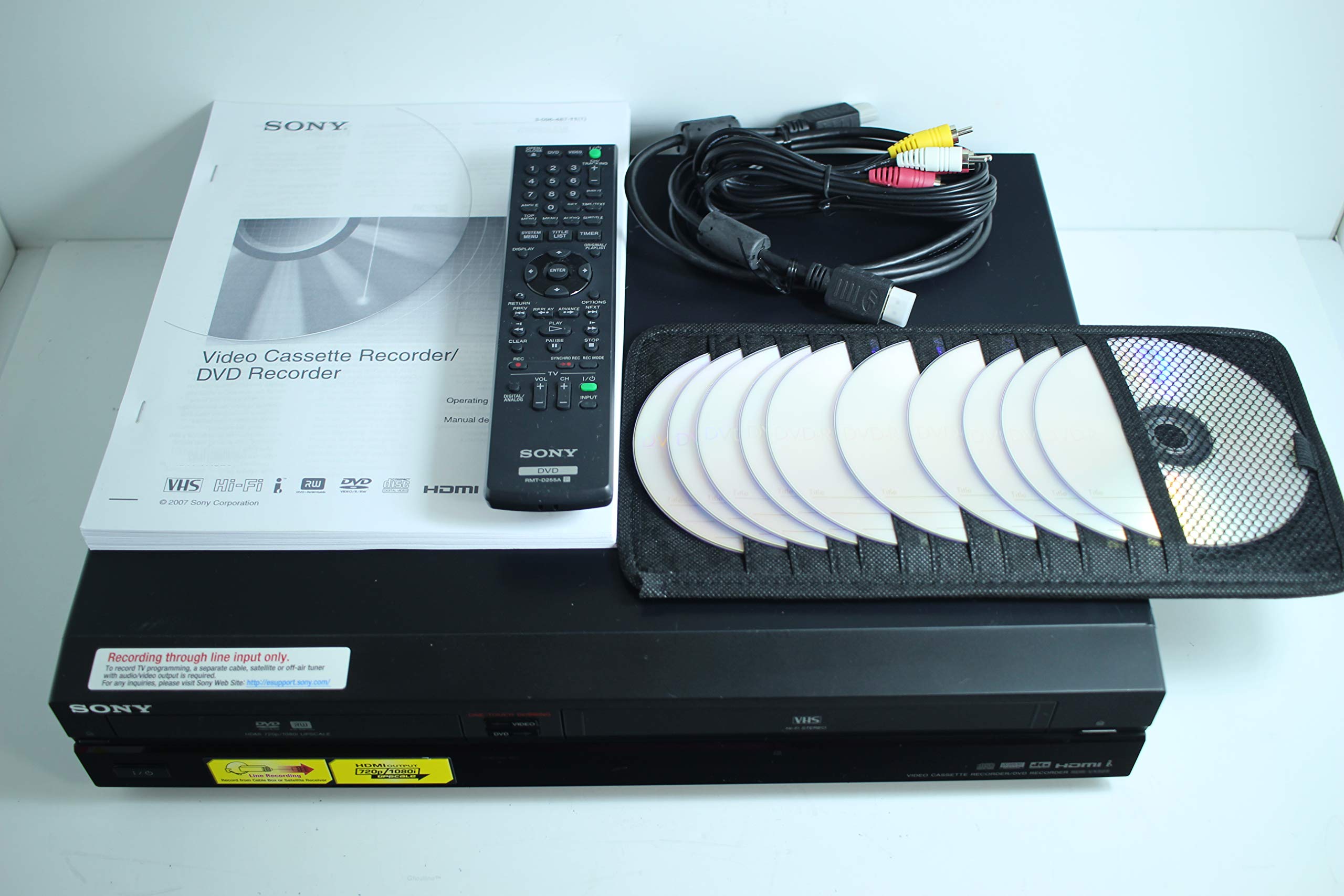 Sony VHS to DVD Recorder VCR Combo w/ Remote, HDMI