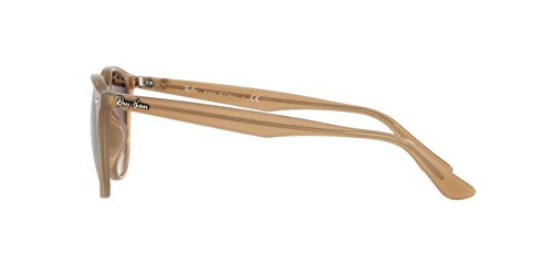 Ray-Ban RB4259F Low Bridge Fit Round Sunglasses, Opal Beige/Brown Gradient, 53 mm