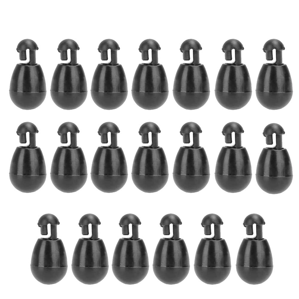 WJCCY 20pcs Beads Quick Change Carp Terminal Tackle Method Feeder Fishing Tools Connector Fish Tackles Pesca Iscas Accessories S/L (Size : 20pcs S 11mm)
