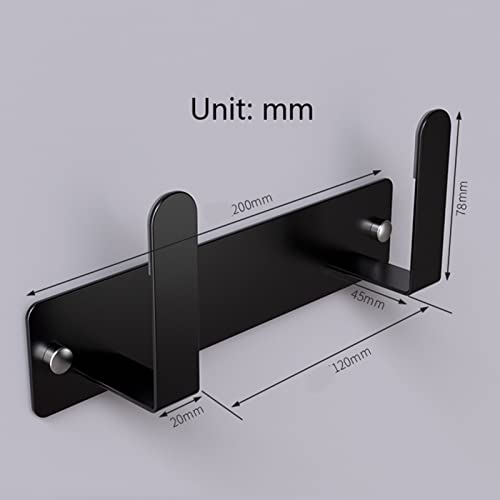 SEYFI Kitchen Shelves,Stainless Steel Kitchen Pot Lid Rack Organizer, Wall Mount Pan Lid Holder, Cutting Board Stand, for Baking Pan, Spatulas, Spoons/Black