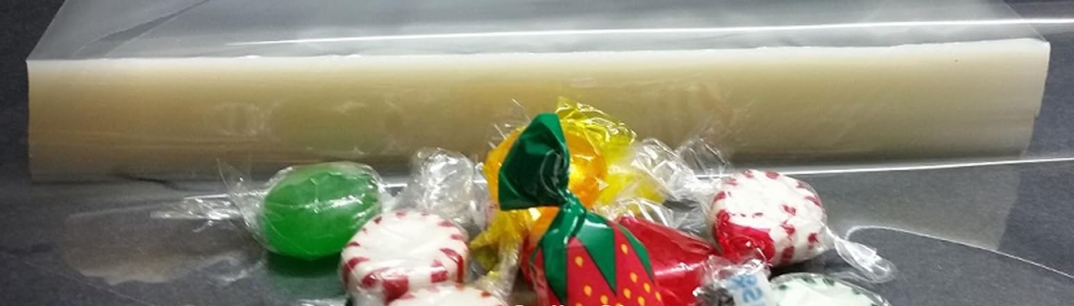 Oasis Supply Twistable Clear Cellophane Wrappers for Carmel Candy, Holds Tight, for All Soft or Hard Candies, 1000 Square Sheets, (5x5 Inches)