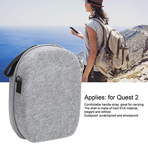 Yoidesu Hard Carrying Case for Oculus Quest 2 VR Gaming Headset, Portable VR Headset Storage Bag Travel Case with Shoulder Strap, VR Gaming Headset and Touch Controller Accessories