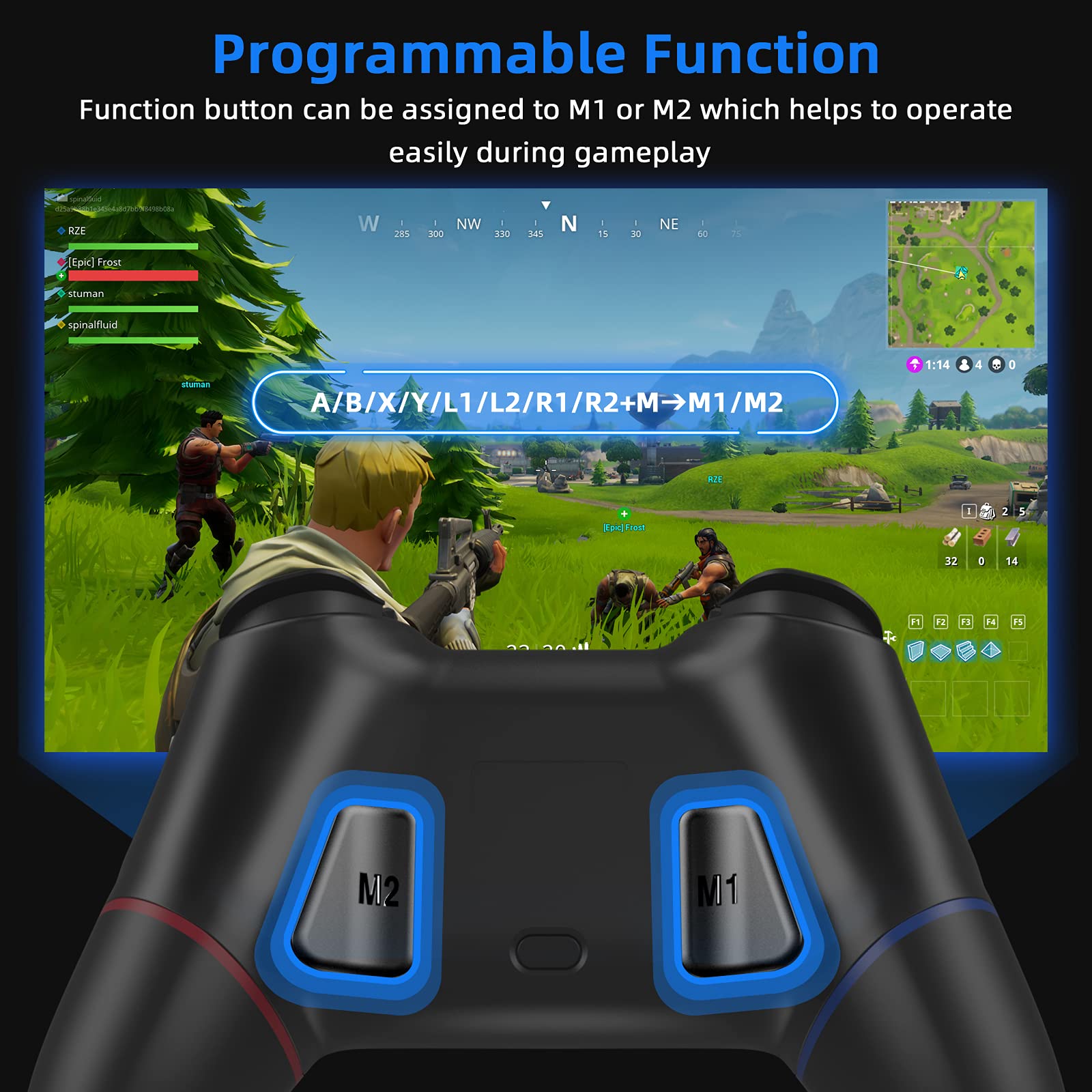Wireless Pro Controller for Switch/Switch Lite/OLED, Switch Remote with Programmable, 4-Level Vibration, Motion, Wake-up, Turbo Function & Ergonomics Design, 600mAh Battery Wireless Switch Controller
