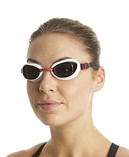 Speedo Adult Aquapure Goggle - Red/smoke