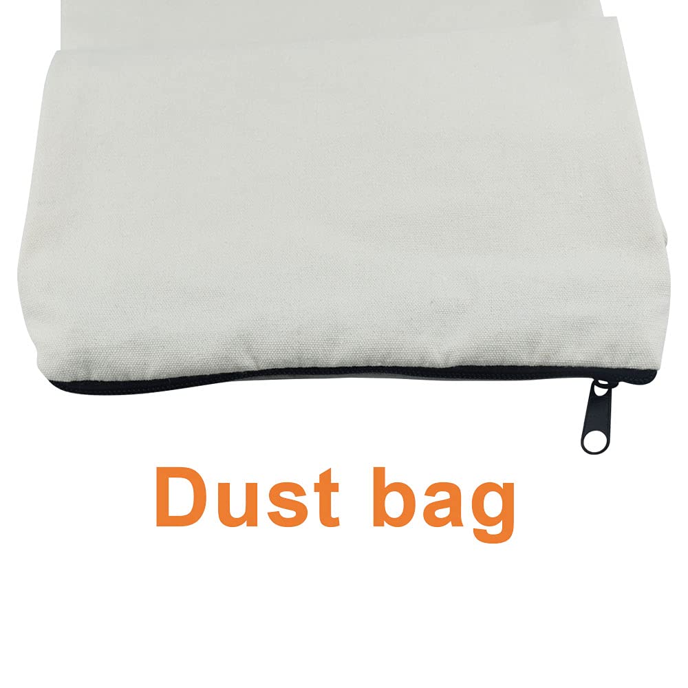 TS1004 2.5inch Table Saw Dust Collector Bag - by Mowerhub, Compatible with Bosch / Ryobi / Craftsman / Porter Cable and more - Fits Model 4000, 4100, GTS1031, GTS1041A (2)