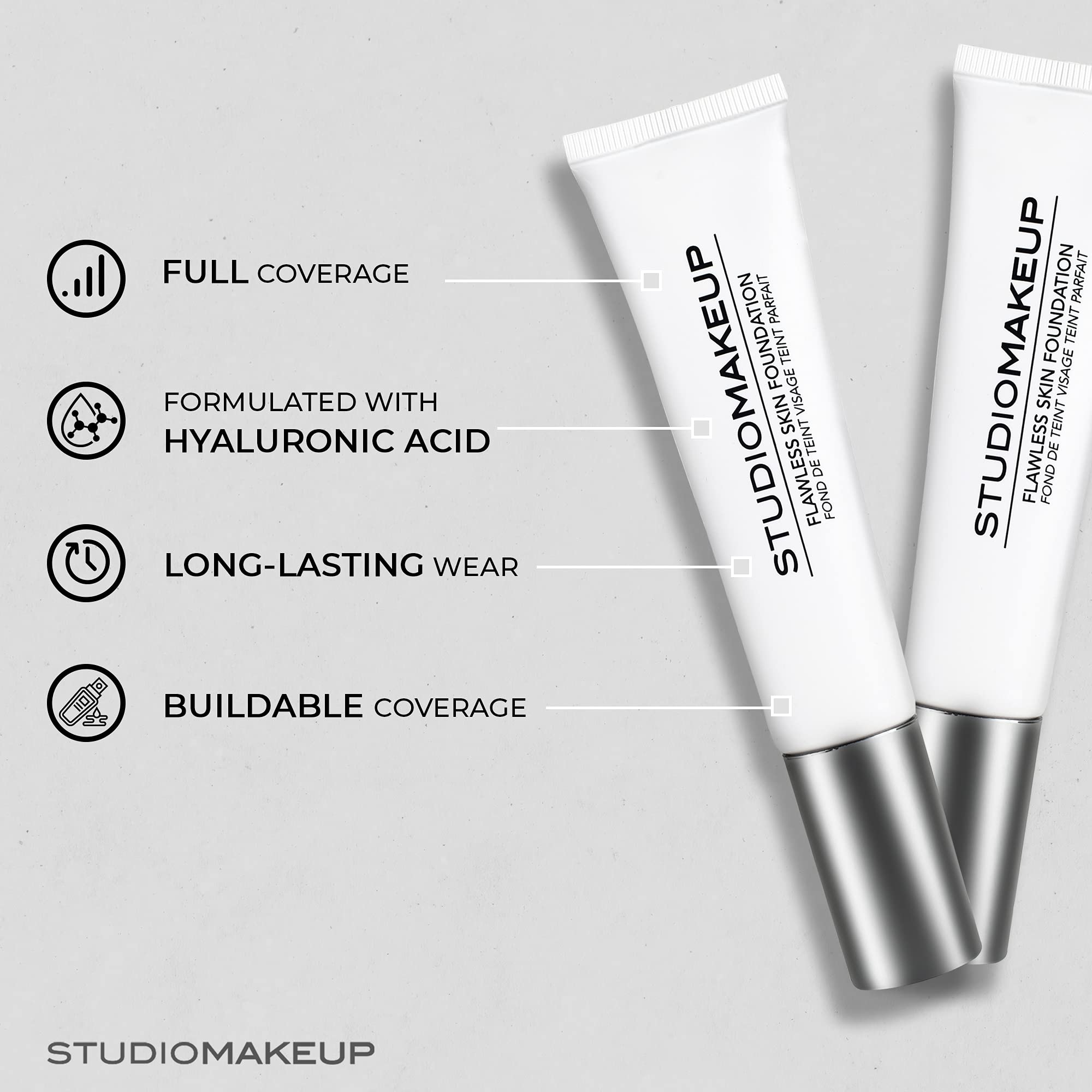 StudioMakeup Flawless Skin Foundation-Oat Deep