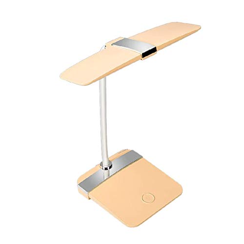 XMMDD Desk Lamp,Eye Caring Table Lamps for Study, Reading and Bedroom, Dimmable Office Lamp with USB Charging Port,LED Bedroom Bedside Reading Light