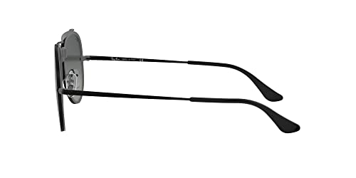 Ray-Ban RB3584N Blaze Aviator Sunglasses, Demi Gloss Black/Grey Gradient Dark Grey, 58 mm