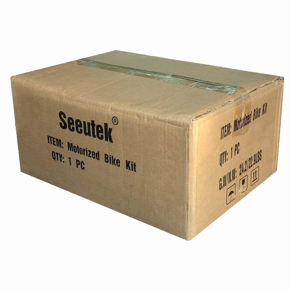 Seeutek PK80 80cc Bicycle Engine Kit 2 Stroke Gas Motorized Bike Motor Kit Upgrade with Speedometer
