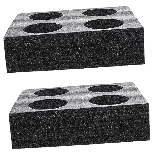 ULTECHNOVO 10 pcs takeout coffee carrier disposable coffee tray takeaway cup tray take out drink holder coffee takeout tray cold drinks carrier takeout packing tray epe Porous coffee cup