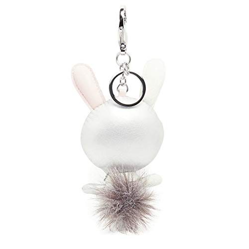 Swarovski Crystal Authentic Mathilde Stainless Steel Grey Rabbit Bag Charm