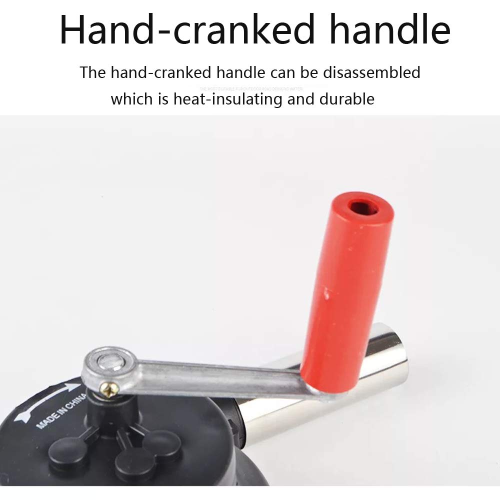 Sunglow Outdoor Cooking BBQ Fan Air Blower,Hand Crank Blowers, Barbecue Fire Bellows for Picnic Camping Stove Accessories