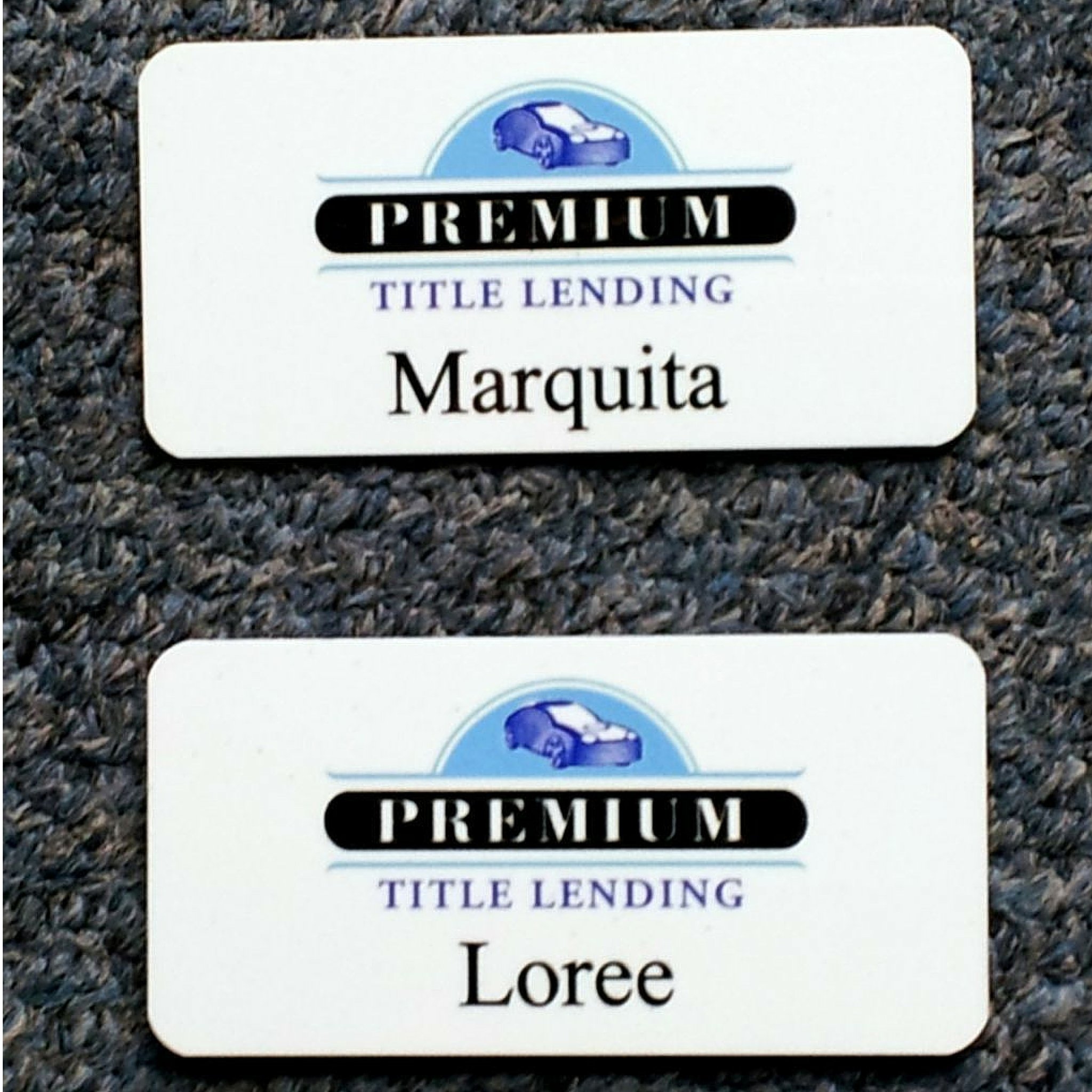 Personalized Name Tag - 1.5" x 3" Magnetic Name Tag