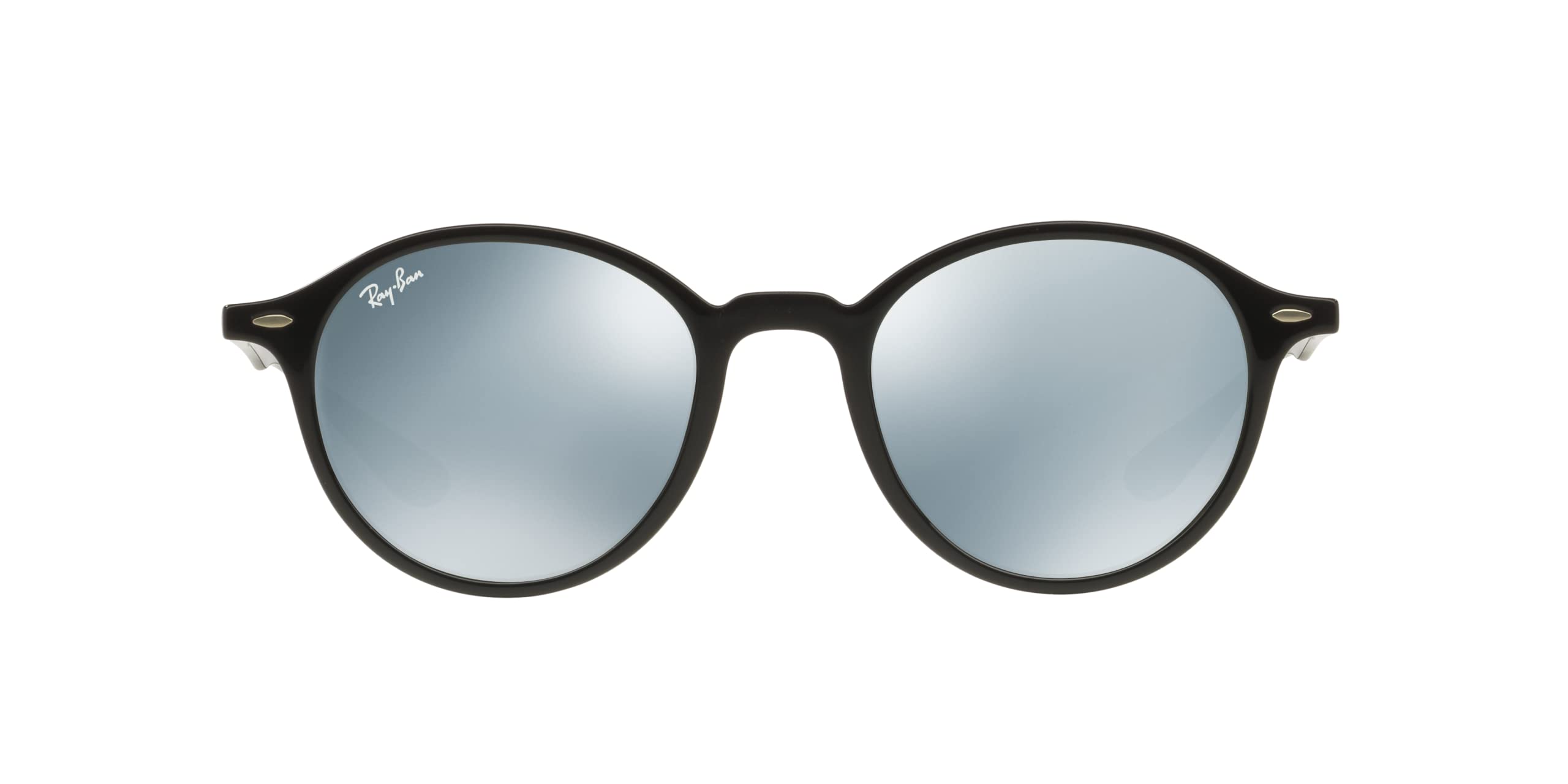 Ray-Ban Rb4237 Round Sunglasses, Black/Green Mirrored Silver, 50 mm
