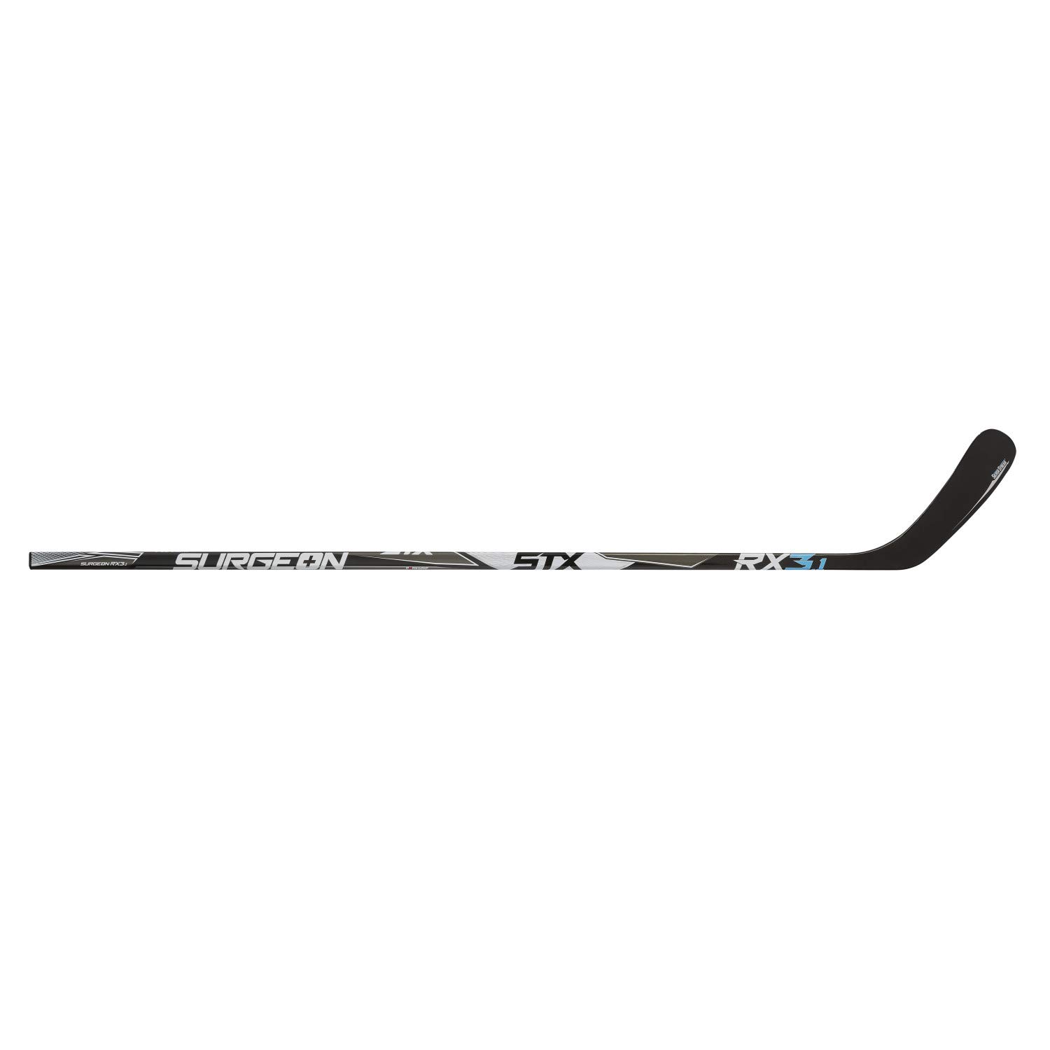 STX mens STX Ice Hockey Surgeon RX3 1 Hockey Stick Junior Right 45 X92, Black/Blue, Junior US