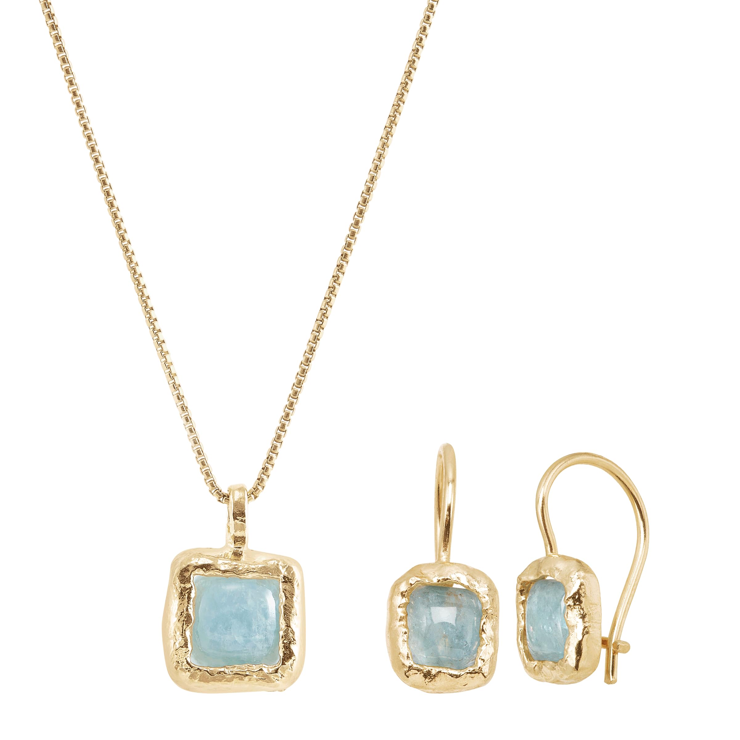 Silpada 'Mediterra' Earring & Necklace Set in 14K Gold-Plated Sterling Silver