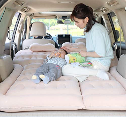 Topware Inflatable Air Mattress for SUV or Minivan, air Pump Included (Black, Large)