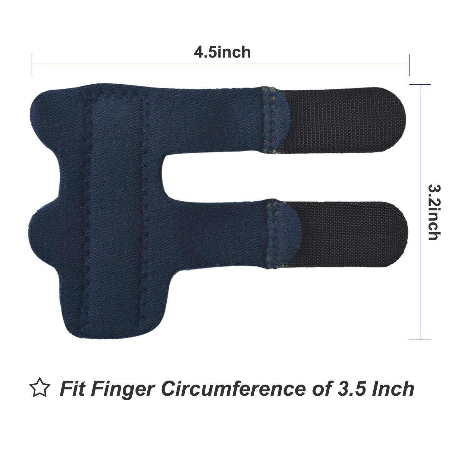 SUHINFE Trigger Finger Splints (2 Sets), Lightweight Sport Finger Sleeves and Finger Brace for Mallet Finger, Middle Finger, Pinky Finger, Arthritis, Broken Finger
