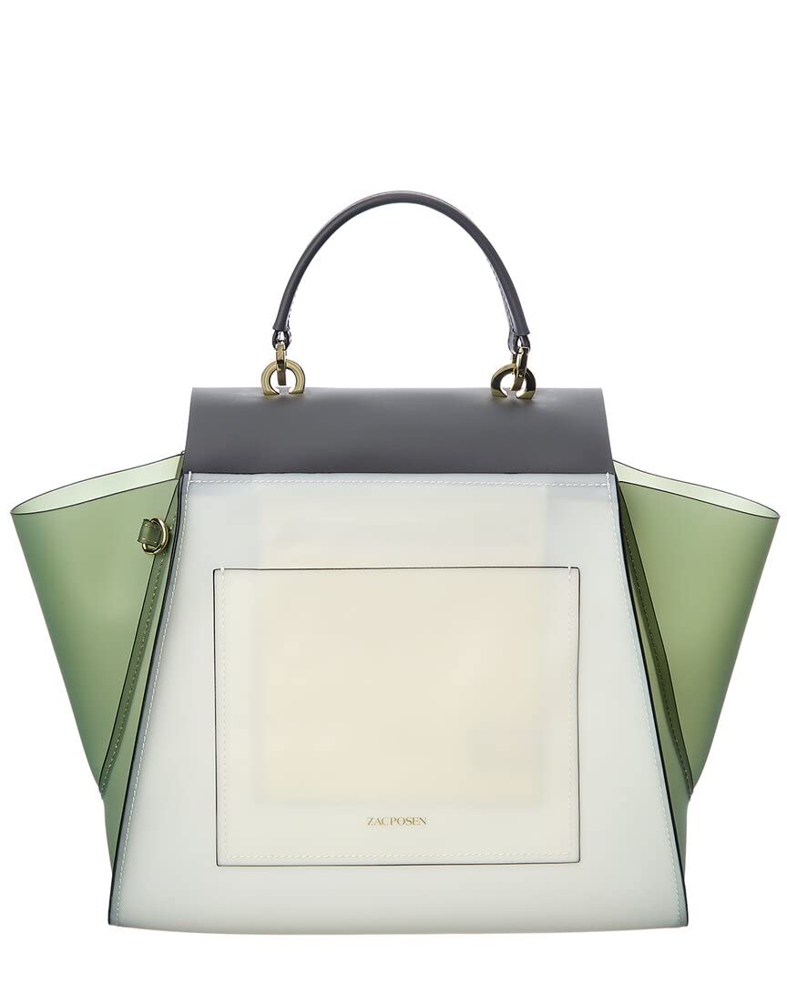 ZAC Zac Posen Eartha Top-Handle - Clear Color-Block Moss One Size