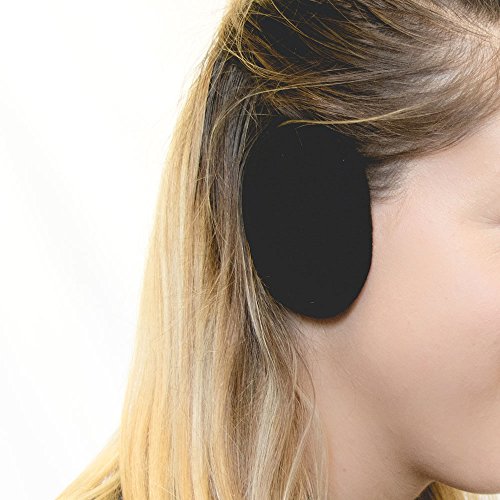 Sprigs Earbags Ear Muffs Cold Weather Ear Warmers For Winter, 2 Layers of Fleece With Thinsulate 2 Pack (Black/Black, Medium)