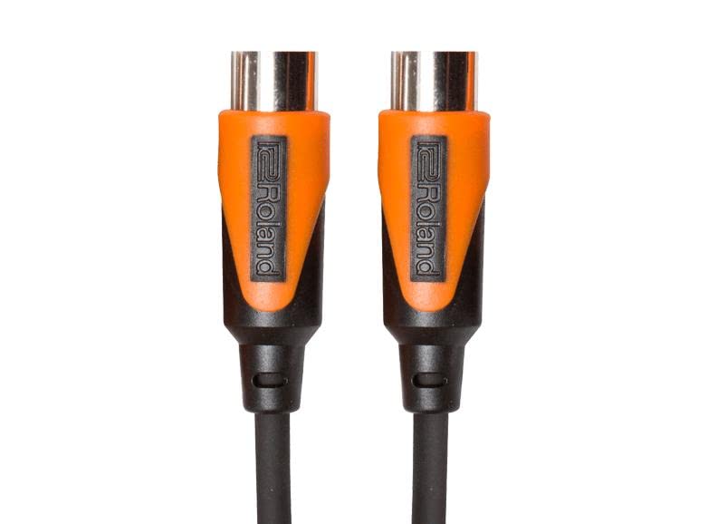 ROLAND RMIDI-B5 Black Series MIDI Cable. Straight DIN connectors, 5ft / 1.5m Length.