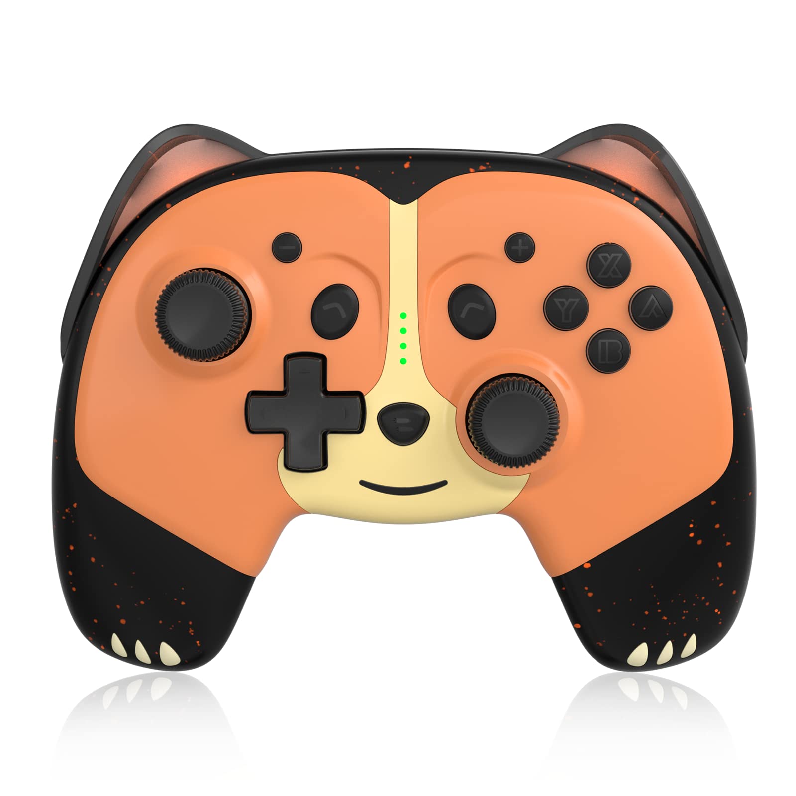 Wireless Controller for Nintendo Switch, PowerLead Cute Pro Controller for Switch, Kawaii Cartoon Gamepad Compatible with Switch Lite/OLED with Wake-up Function, Turbo Vibration and Breathing Light
