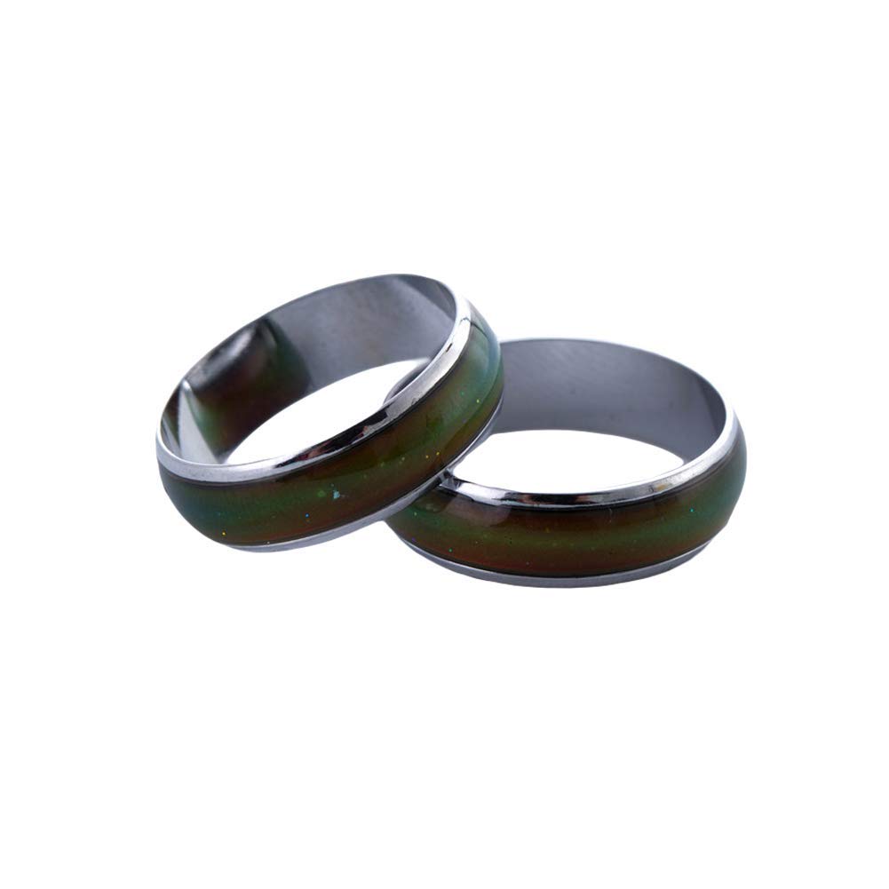 UKD PULABO Useful and practicalCool Mood Ring Emotion Feeling Color Change Adjustable Ring for Lover Comfortable and Environmentally