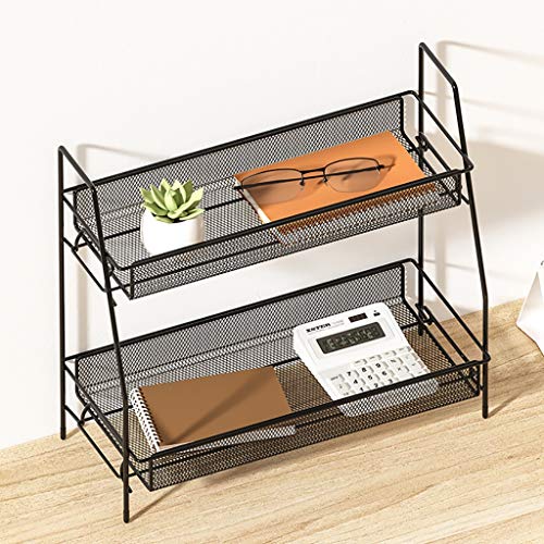 Saladplates-LXM Bookshelf, Display Shelf Rack, Modern Metal Organiser Storage Rack Floor Standing Shelves with Open Design for Home Office Living Room