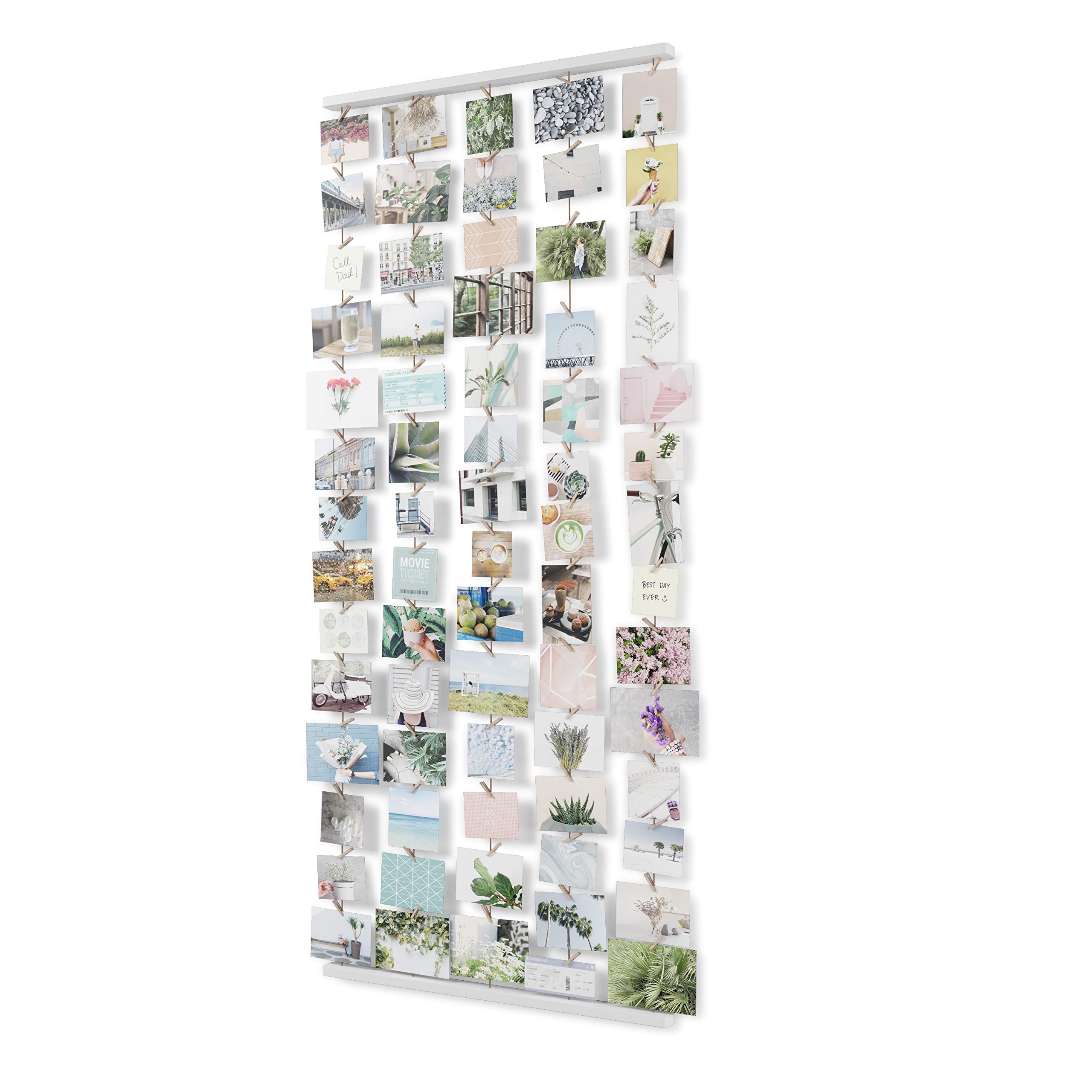 Umbra Hangit Picture Frame and Wall Decor Set for Photos, 26" x 60", White