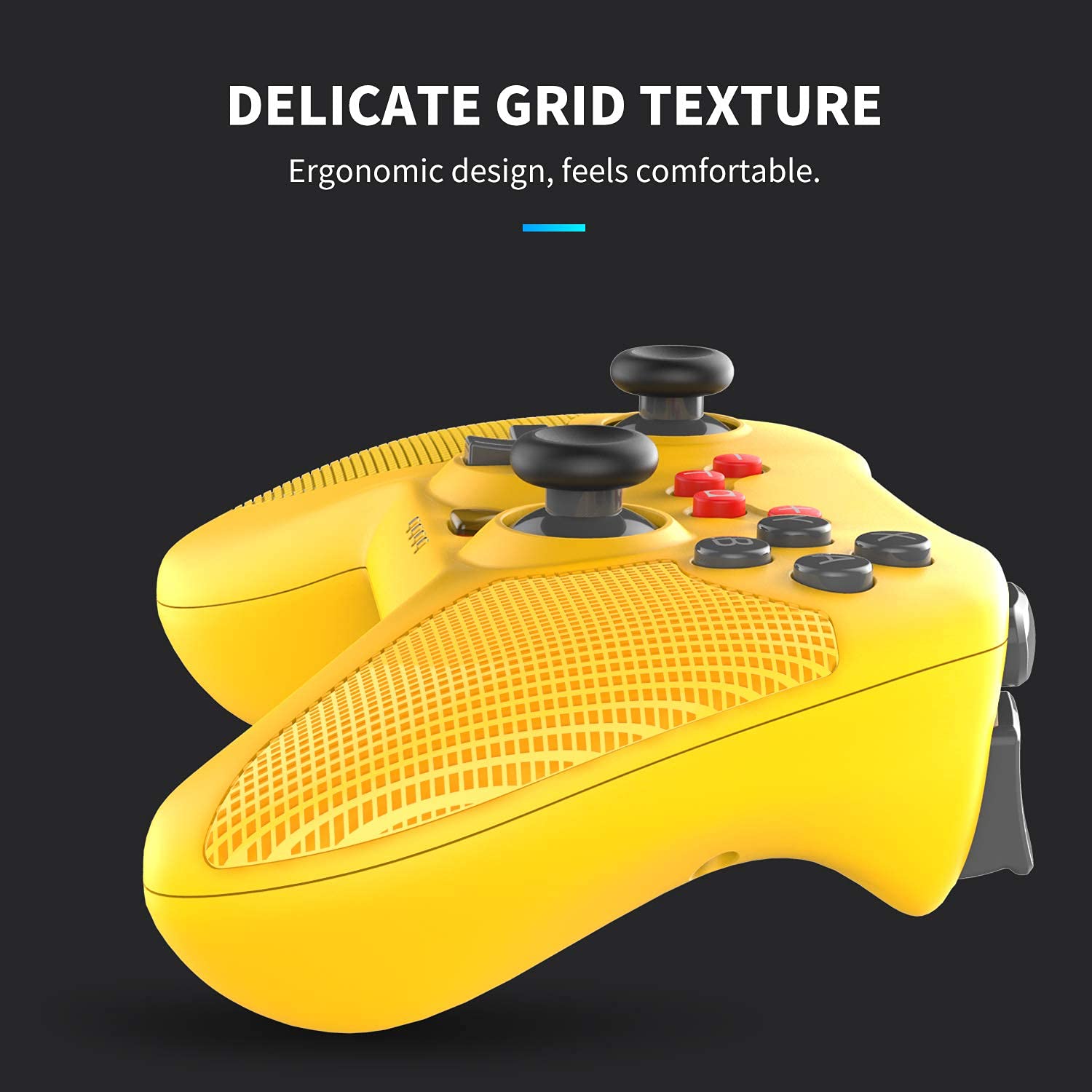 Wireless Pro Controller for Switch/Lite,STOGA Gamepad with Auto Turbo,Extra Controller with Motion Control for Cute Switch Controller,Yellow
