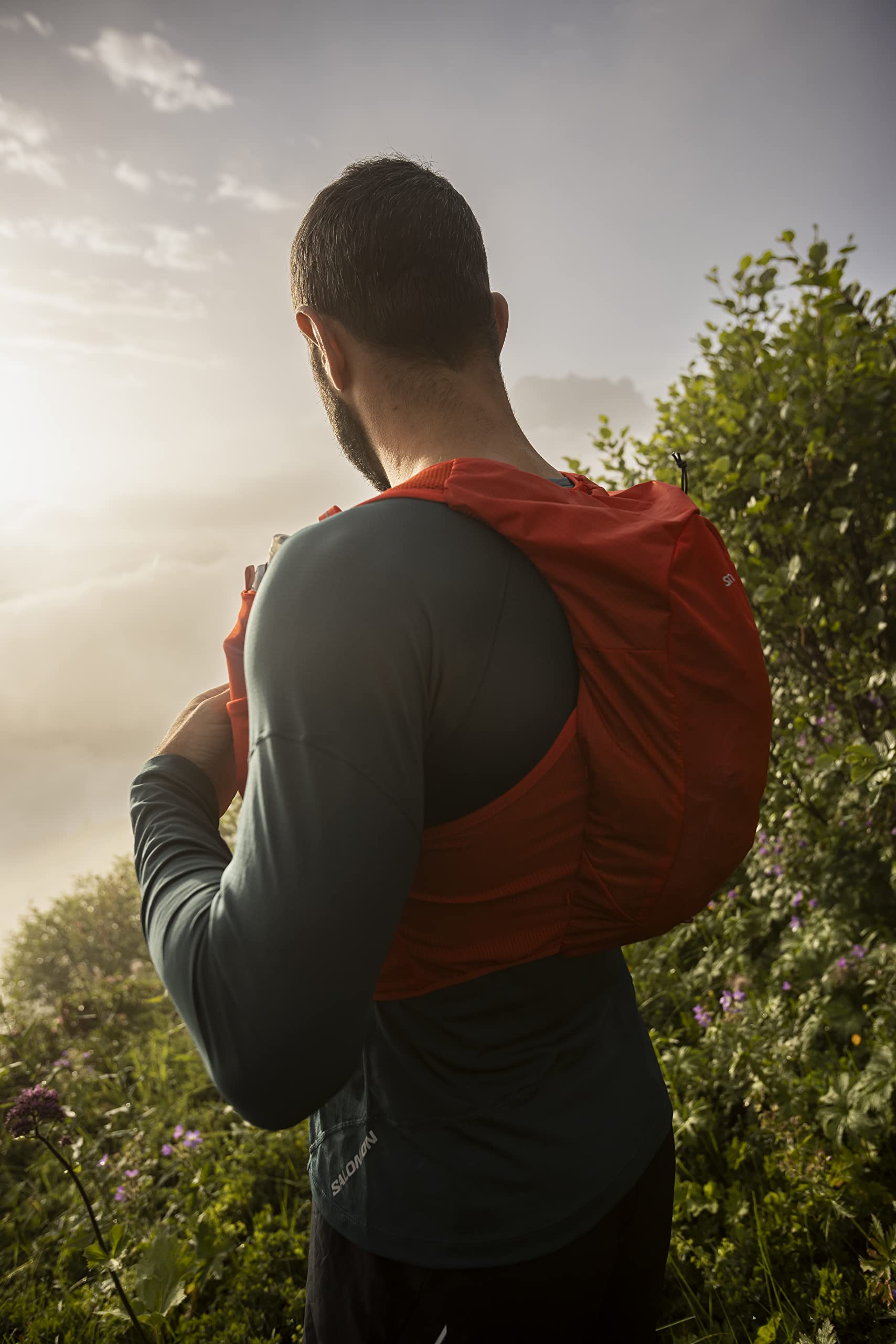Salomon ADV HYDRA VEST 8 Running Hydration Pack , Fiery Red, M