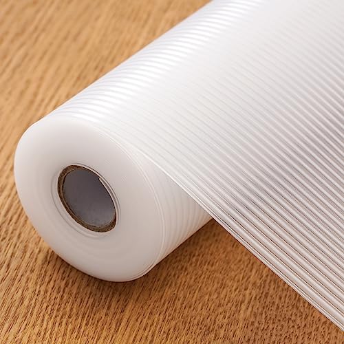 Shelf Liners for Kitchen cabinets Drawer Liner Thicken Plastic Cabinet Liners for Shelves Easy to Cut & Washable Drawer Liners for Kitchen Size (12 Inches x 10 Feet)