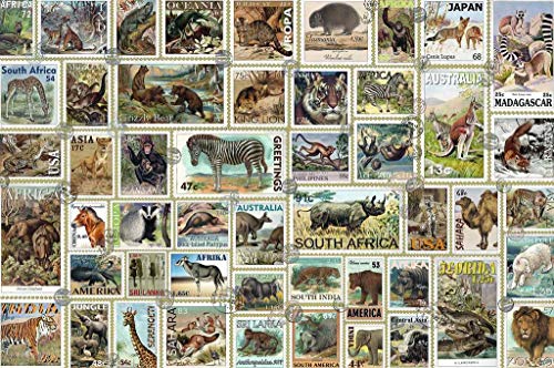 Ravensburger 17079 Animal Stamps 3000 Piece Puzzle for Adults - Every Piece is Unique, Softclick Technology Means Pieces Fit Together Perfectly, Multicolor