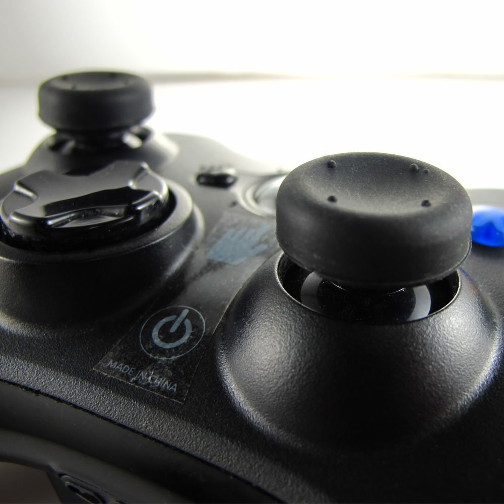 Pandaren Pack of 8 pcs Thumb Grip Thumbstick for PS5, PS2, PS3, PS4 Xbox 360, Wii U Controller (not for Xbox One Controller)