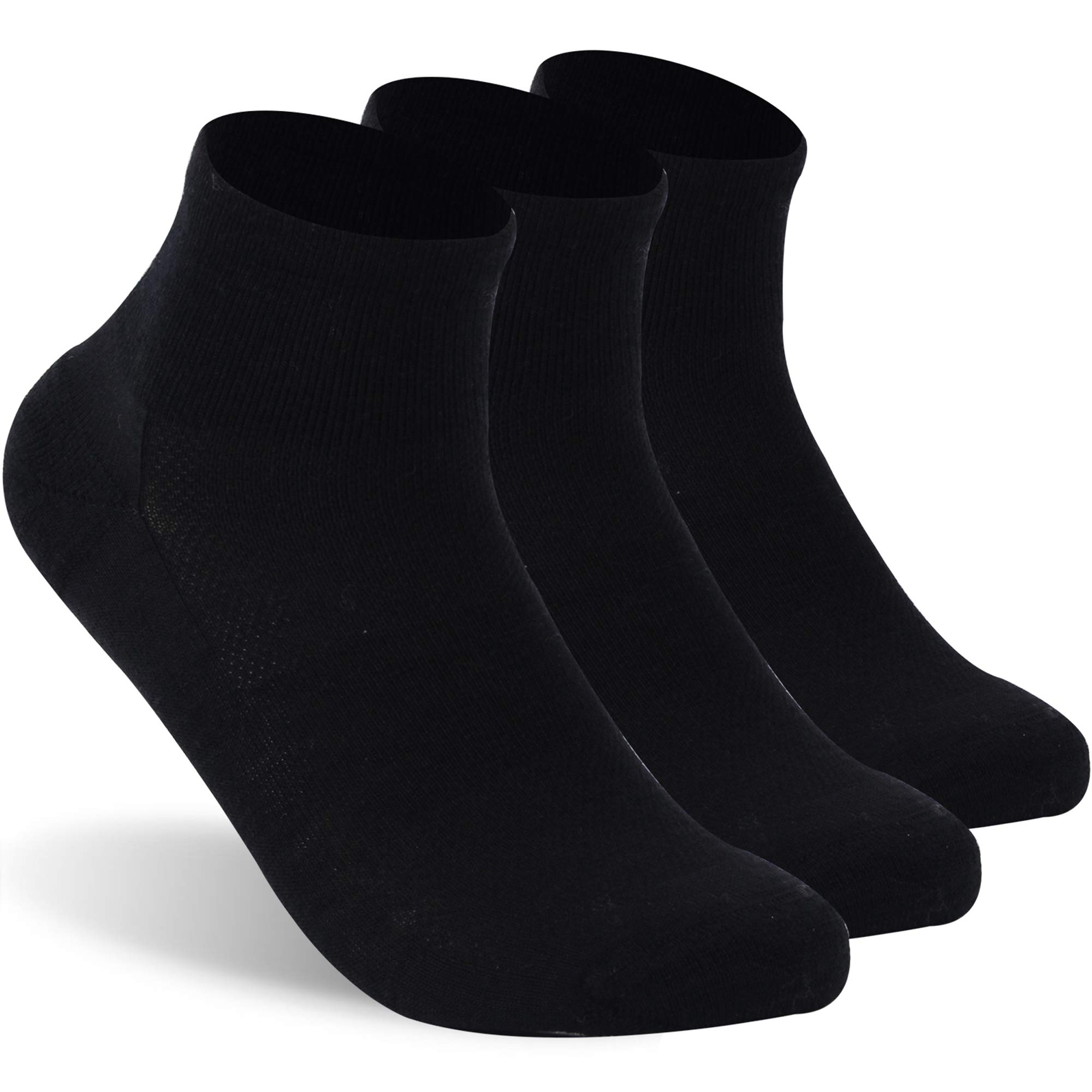 RTZAT Hiking Socks for Men, Thermal Thick Warm Socks for Men 50% Merino Wool Outdoor Work Boot Crew Hiking Wool Socks 2 Pairs Large, 1 Black, 1 Navy Blue