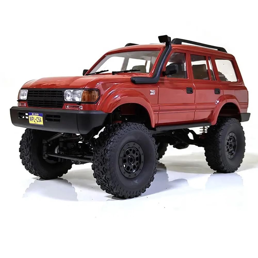 RC Rock Crawler 4x4 RC Truck WPL C54 1/16 RC Crawler RTR Remote Control Truck Off Road 2.4G All Terrain with Proportional Steering 260 Motor, New Gearbox, Upgraded Chasis and Shock
