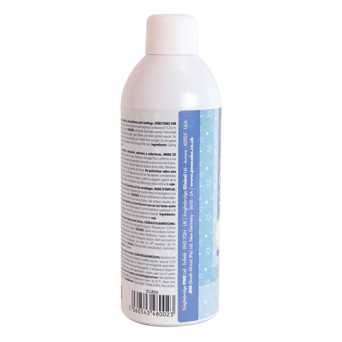 PME Clear Edible Glaze Spray - Tall Can Transparent 13.53 Fl Oz (Pack of 1)