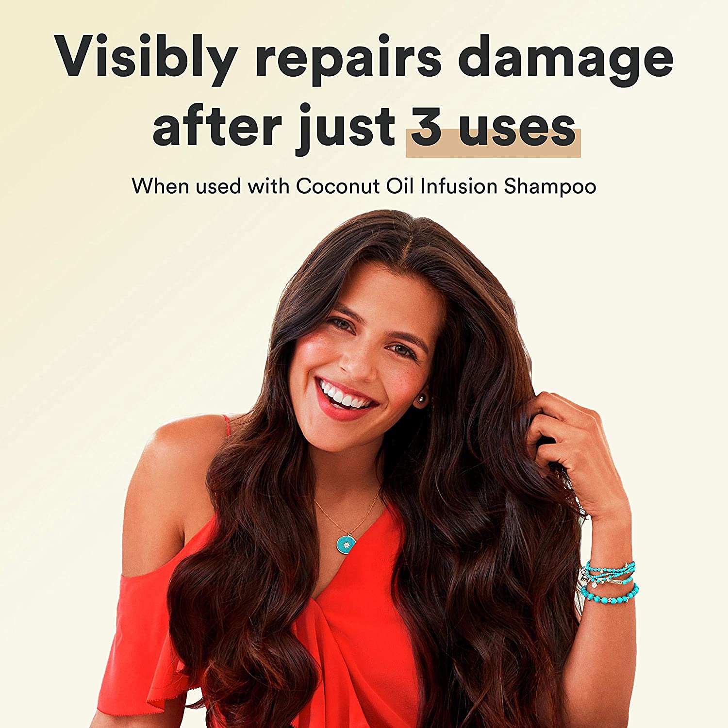 Suave Damage Repair Shampoo and Conditioner, For Dry+Damaged Hair, Salon Proven Quality Coconut Oil Infusion, 28 oz Each