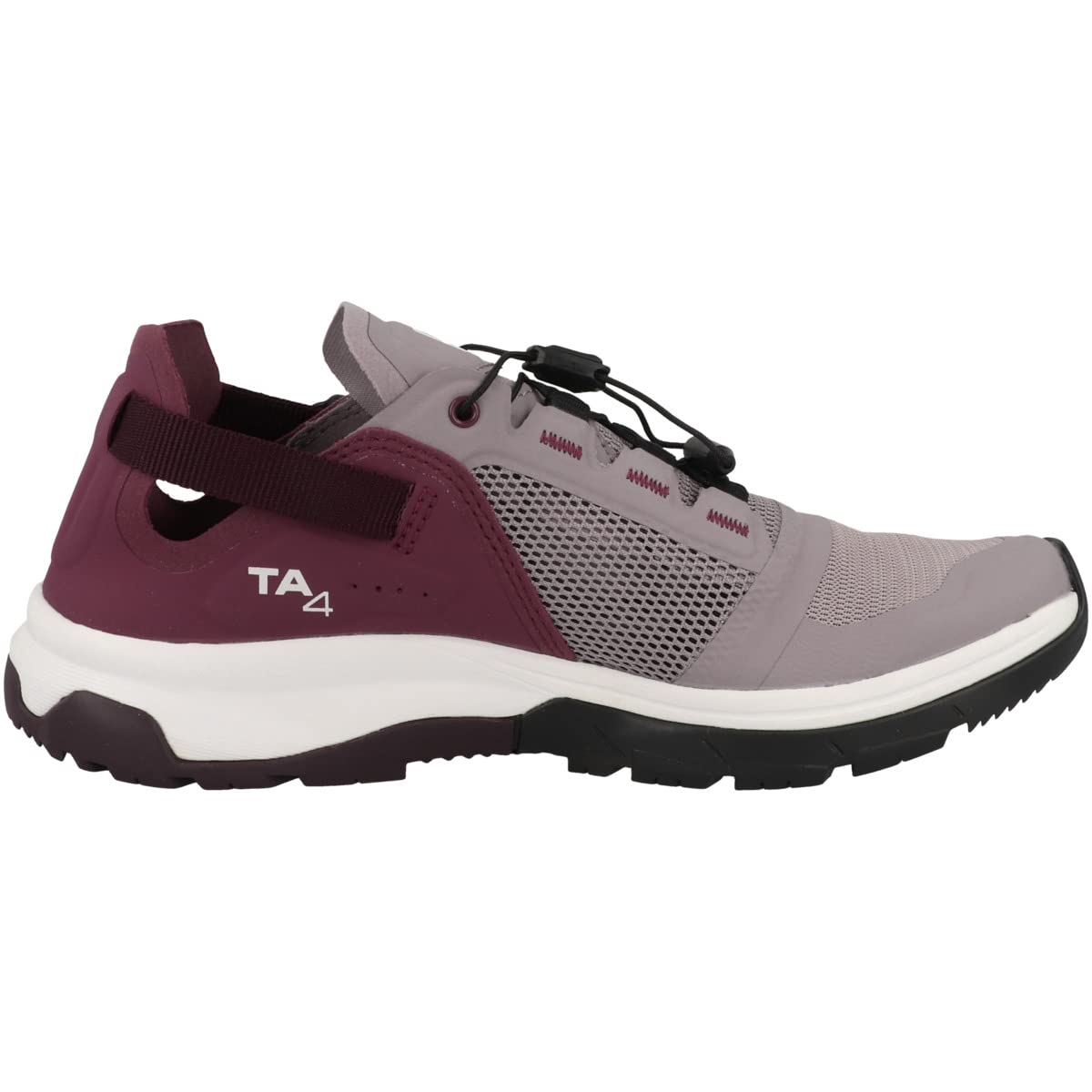 Salomon TECH Amphib 4 Hiking Shoes for Women Sneaker, Black/Bistre/Tawny Orange, 6