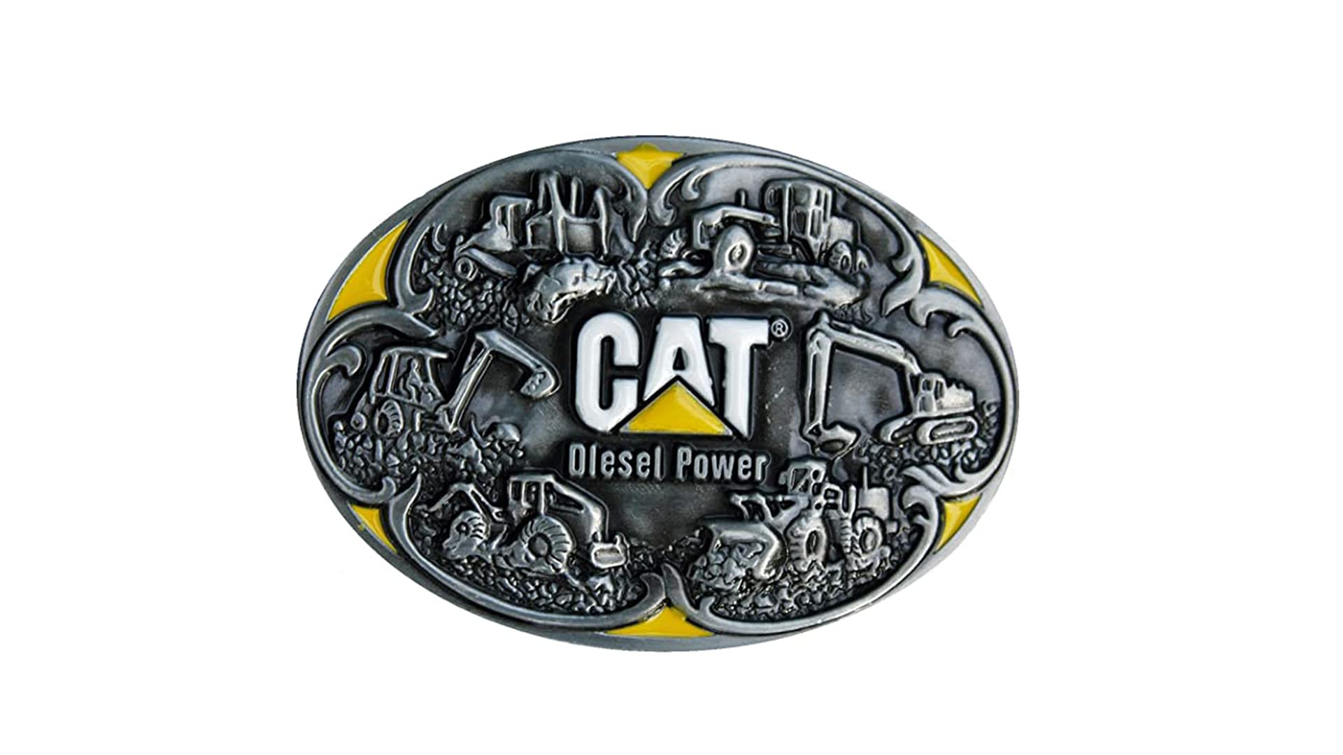 TotalShop Belt Buckle CATERPILLAR Yellow, Silver Medium